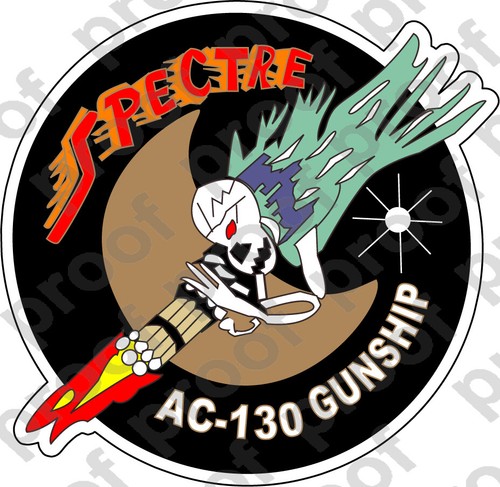STICKER US UNIT VietNam AC 130 Spectre Gunship | eBay