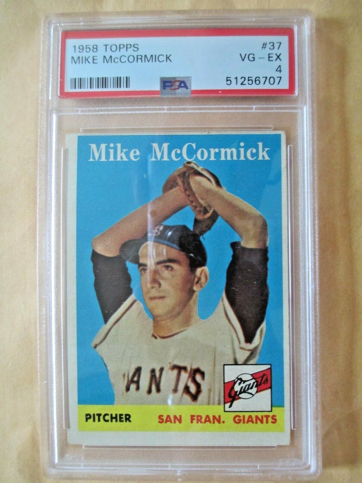 1958 Topps - Mike McCormick, Ray Monzant #37 Ray Monzant Pictured for ...