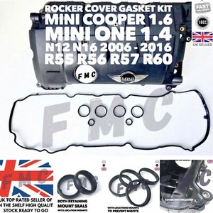 Mini Cooper 1.6 R56 Rocker Cover Gasket R55 R57 R60 Cam Cover Gasket ...