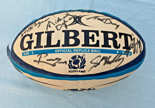*Signed* Gilbert Scotland Rugby Official Replica Ball Size 5 - unknown ...
