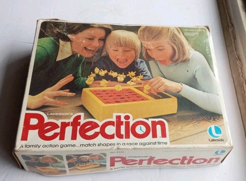 Vintage 1982 Perfection Game by Lakeside Games - COMPLETE WORKS GREAT ...