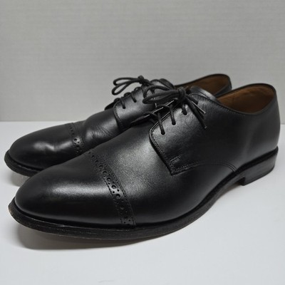 Allen Edmonds Boulevard Cap-Toe Derby Black Bench Welt Size 10D | eBay