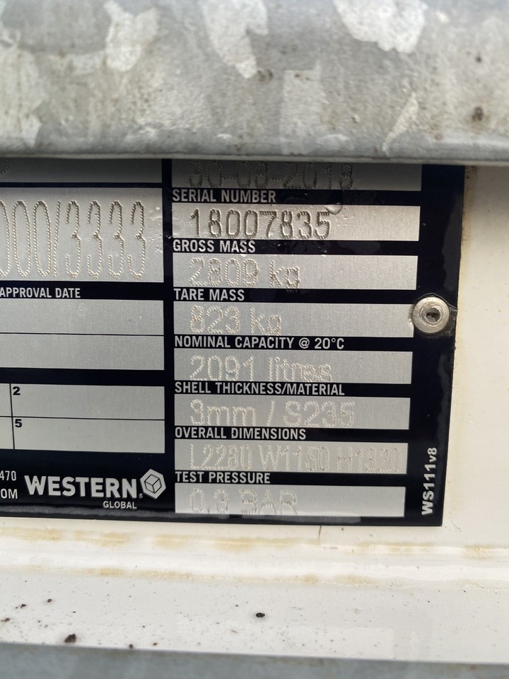 Transcube 2000L Bunded Diesel Bowser Fully Cleaned Out With New 12v ...