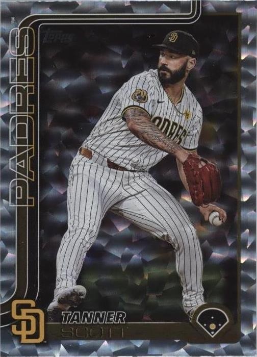 2025 Topps Series 1 - Tanner Scott #162 Silver Cracked Foilboard for ...