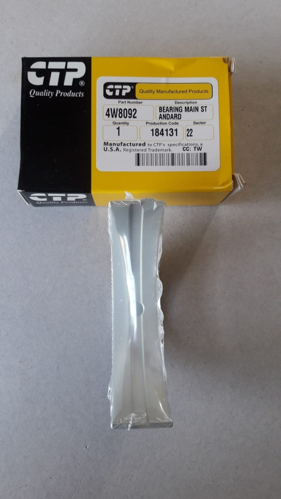 NEW 4W8092 MAIN BEARING CTP Aftermarket FOR CAT ENGINE 8N0730 | eBay