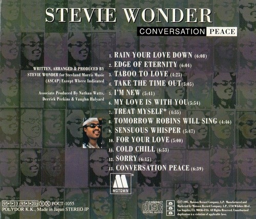 Stevie Wonder ‎- Conversation Peace - CD Japan w/obi POCT1055 | eBay