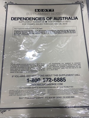 SCOTT AUSTRALIA DEPENDENCIES ALBUM SUPPLEMENT, 2013 NO. 26 | eBay