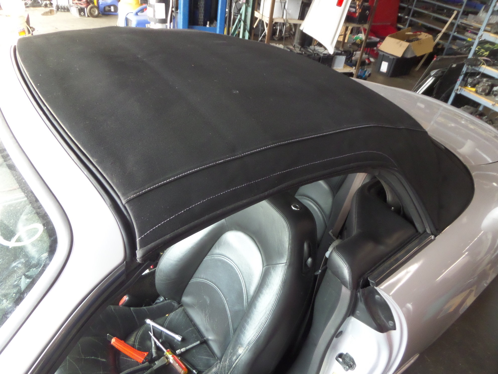 97-02 Jaguar X100 XK8 XKR Convertible Soft Top Roof Assy Black OEM | eBay