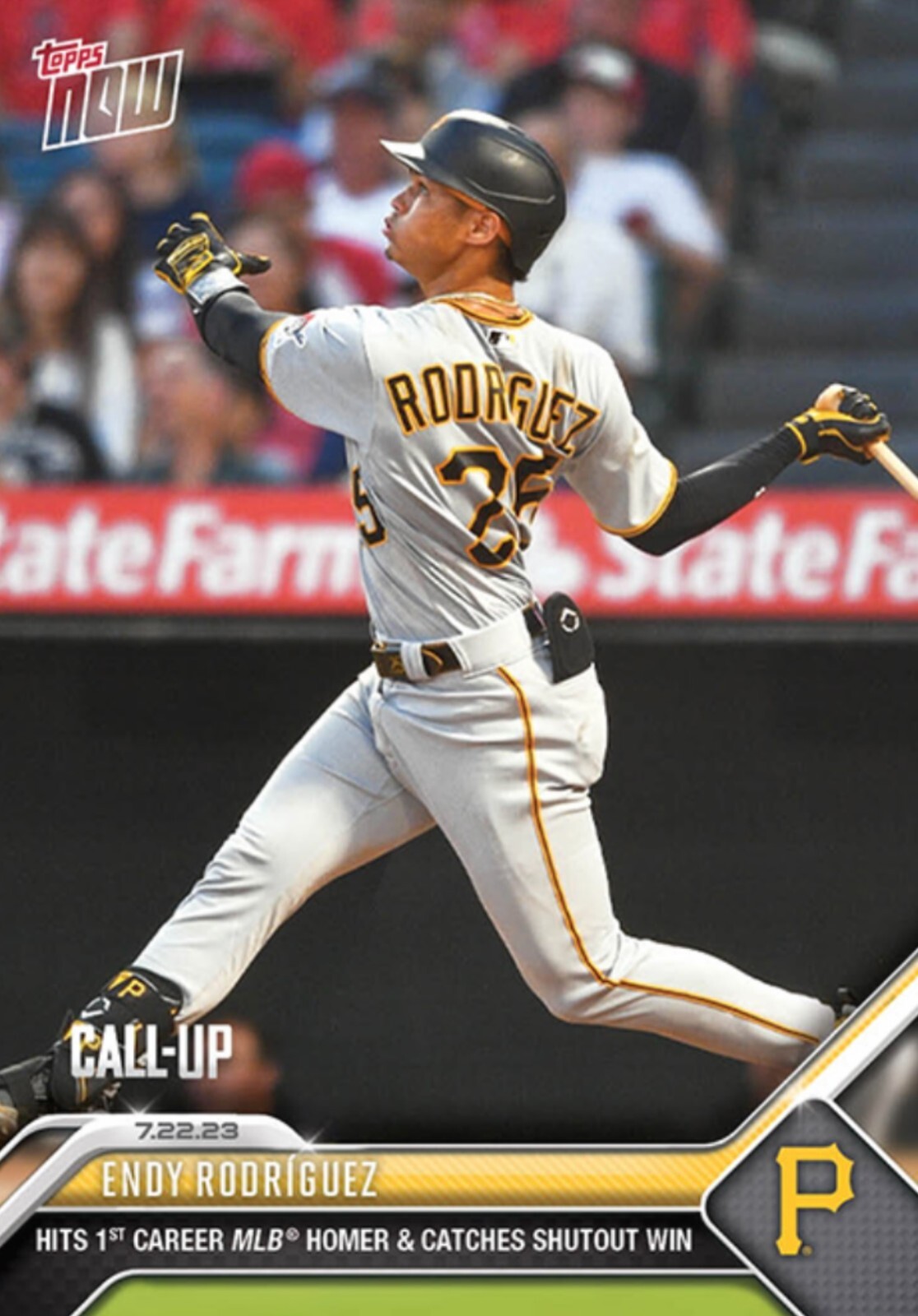 2023 TOPPS NOW MLB CALL-UP CARD PITTSBURGH PIRATES ENDY RODRIGUEZ #603 ...