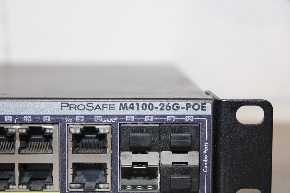 Netgear ProSafe M4100-26G PoE 26 Port Gigabit PoE Managed Switch with rack mount | eBay UK