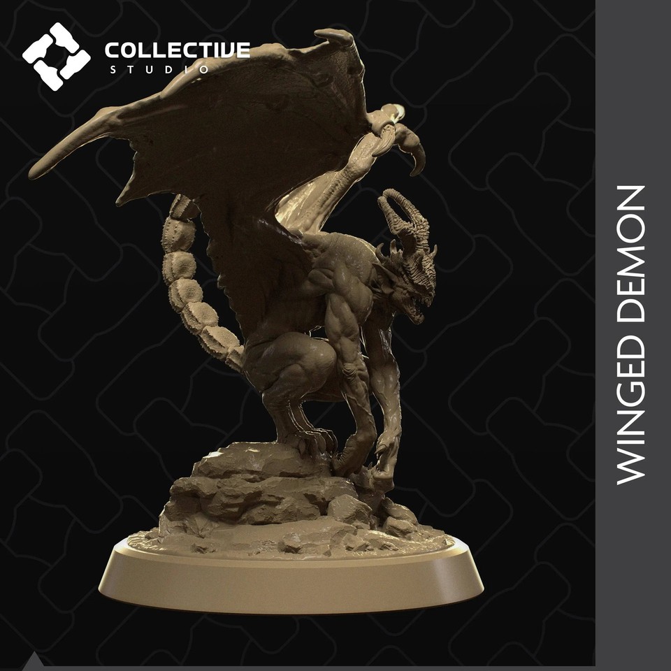 Winged Demon Imp Scorpion Tail | Collective Studio | eBay