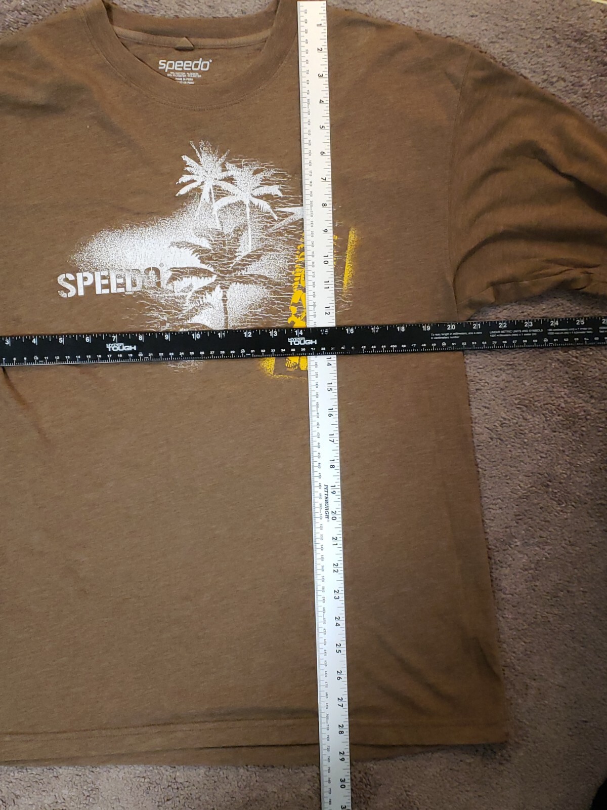 Speedo Palm Tree Tiki Graphic Tshirt Size L | eBay