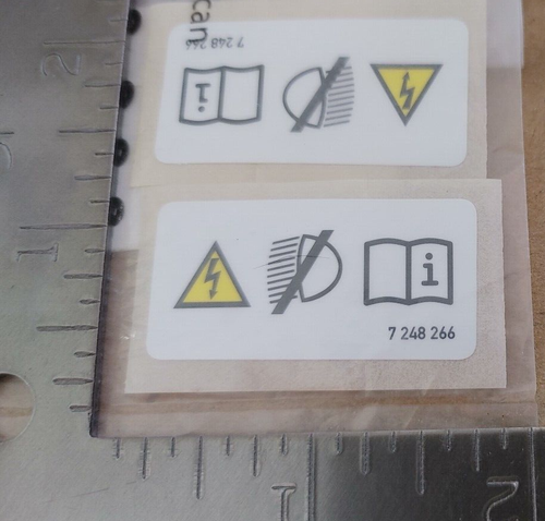 (2) BMW LABELS FOR XENON LIGHT 71 23 7 248 266 / 71237248266 {3509} | eBay