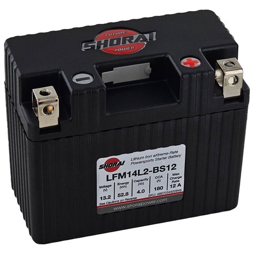 Shorai Lithium-Iron Battery LFM14L2-BS12 For Yamaha WR450F 2003-2009 ...