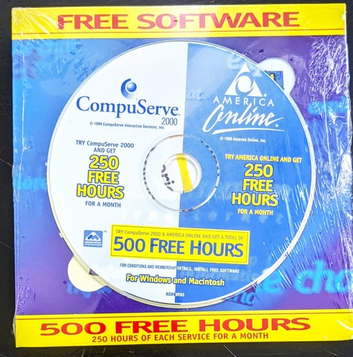 "Twice As Nice" America Online Collectible / Install Disc, Vintage AOL ...