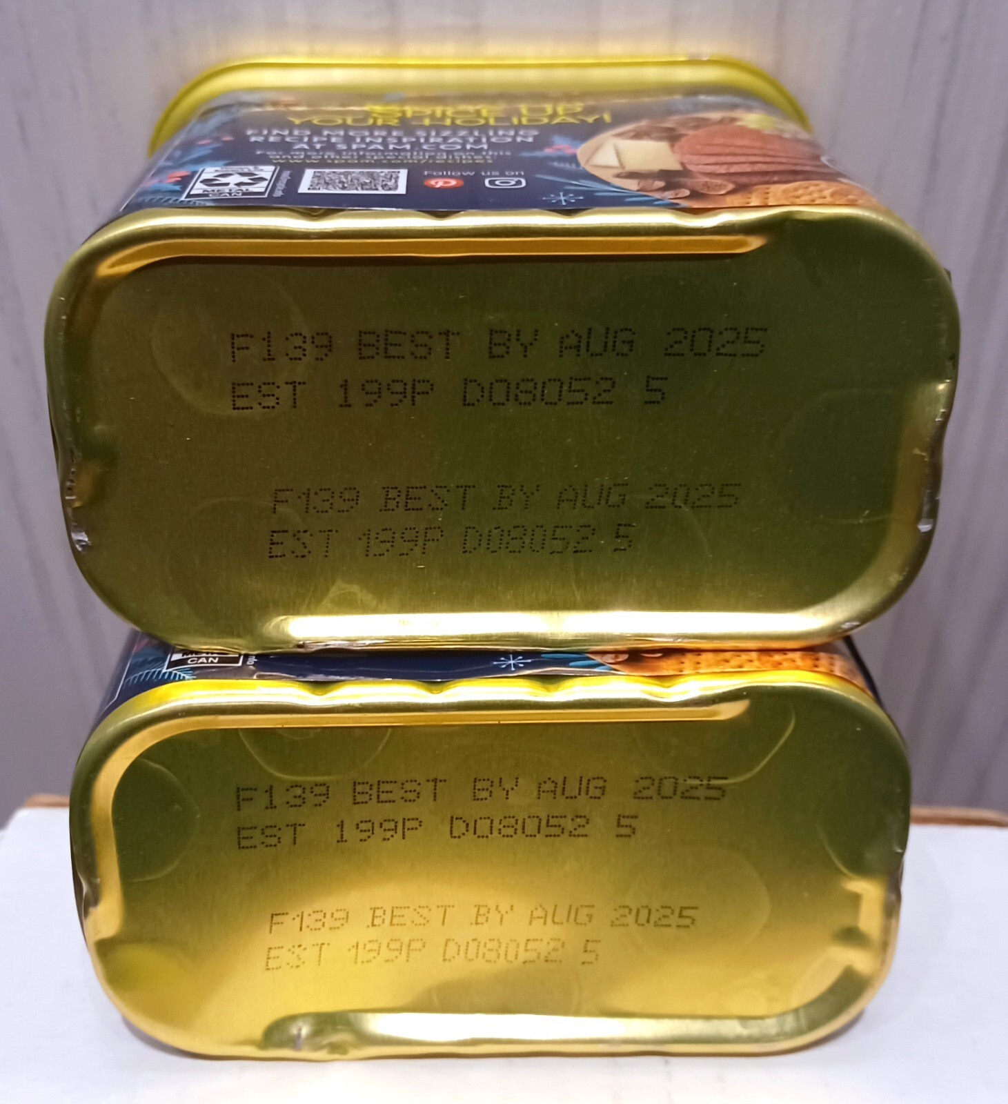 NEW 2pk FIGGY PUDDING SPAM Cans! GLOBAL SHIP Christmas LIMITED EDITION ...