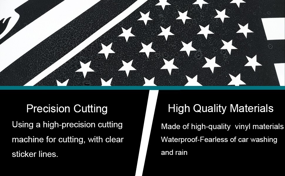 Universal Rear Window American Flag Decal | USA Flag Sticker | Back ...