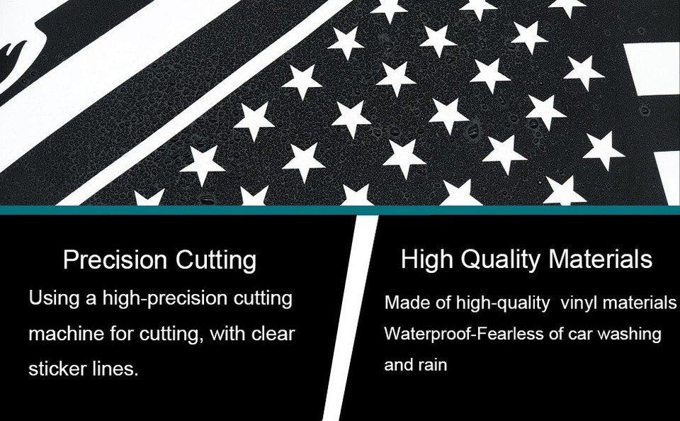 Universal Rear Window American Flag Decal | USA Flag Sticker | Back ...