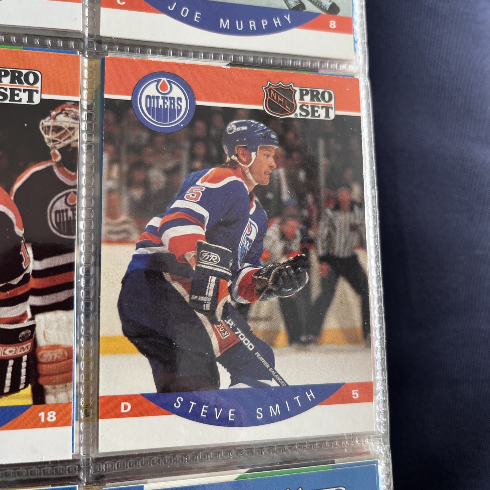 1990-91 NHL Pro Set Steve Smith Edmonton Oilers #96 | eBay