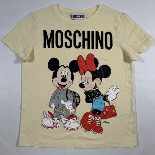 H&M x Moschino Disney Mickey Minnie Mouse Shirt Top Womens XS X-Small ...