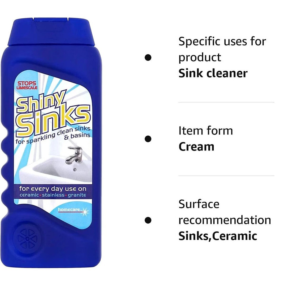 Homecare Shiny Sinks Surface Cleaner Bottle 290ml - Pack of 6 | eBay