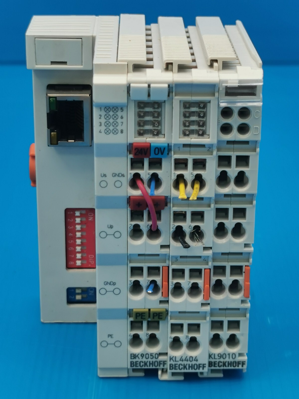 Beckhoff Ethernet Coupler BK9050 w/ KL4404, KL9010 | eBay