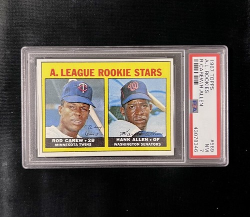 Rod Carew 1967 Topps Rookie Baseball Card #569. PSA 7. Near Mint | eBay
