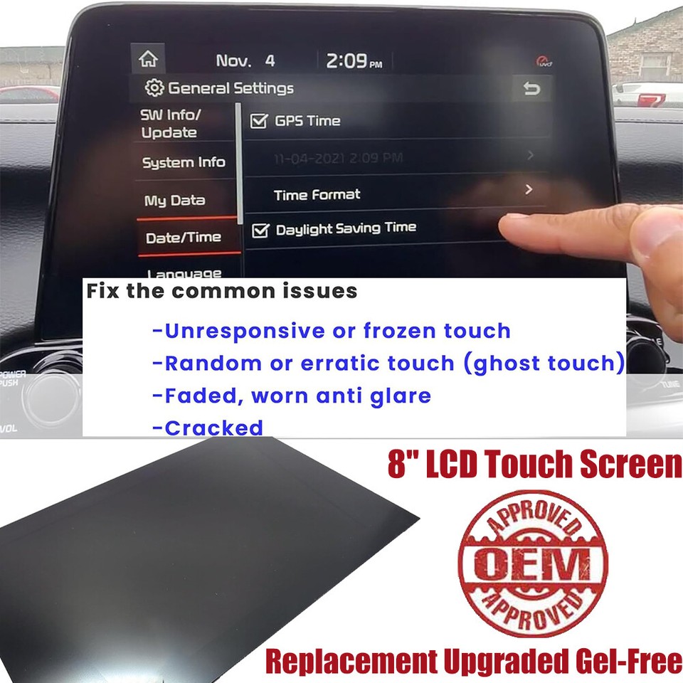 8" LCD DISPLAY TOUCH SCREEN For 2019 2020 2021 Kia Forte CS-KIA-01 Car ...