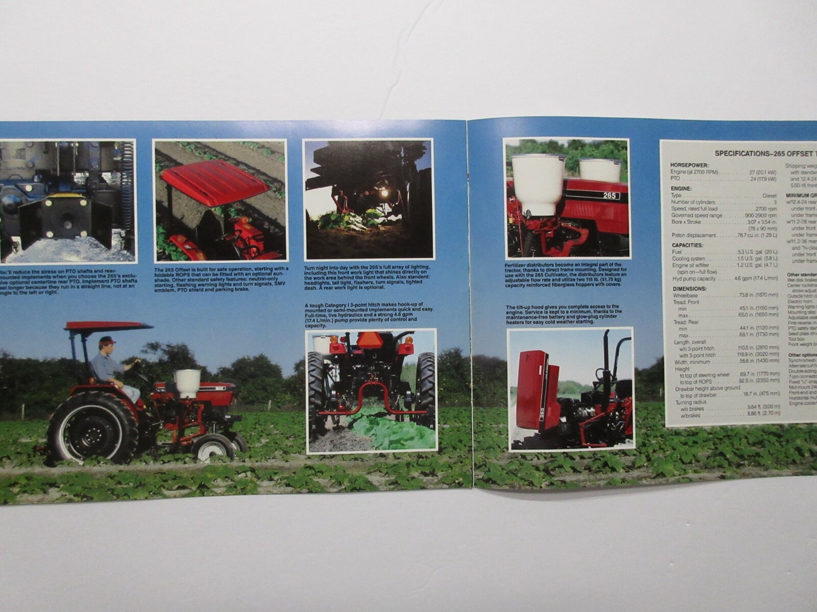 Case IH 265 Offset Tractor Brochure, 8 Pages, Good Condition | eBay