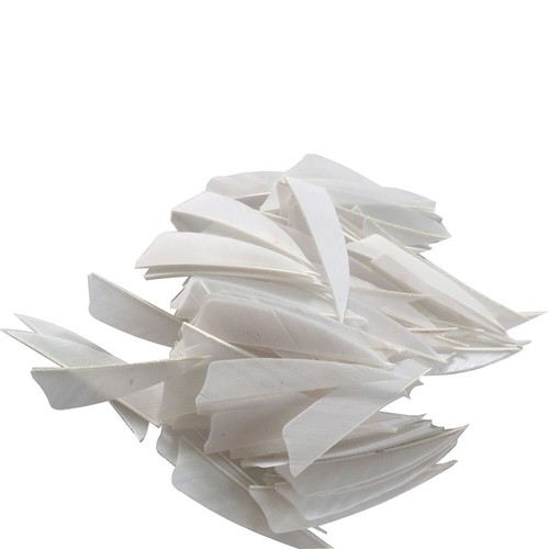 100PK archery hunting arrow feather 3 inches turkey feather shield ...