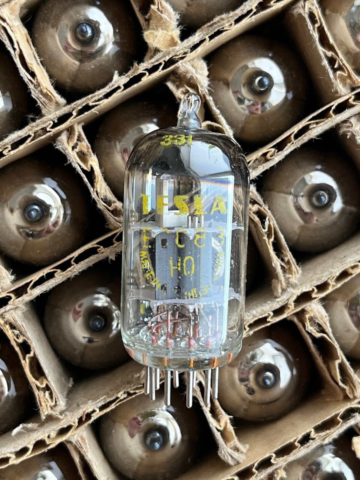 1 x ECC83 TESLA SILVER PINS || USED || 12AX7 || GENUINE VINTAGE TUBE | eBay