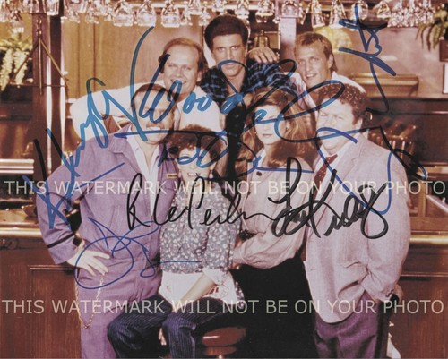 CHEERS FULL CAST AUTOGRAPHED 8x10 RP PHOTO BY ALL SAM NORM WOODY CLIFF ...