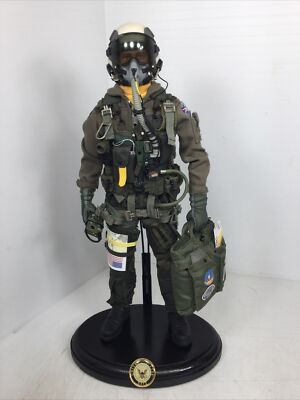 1/6 US NAVY F-14 VF-154 "TOP GUN" MODERN FIGHTER PILOT + STAND DID ...