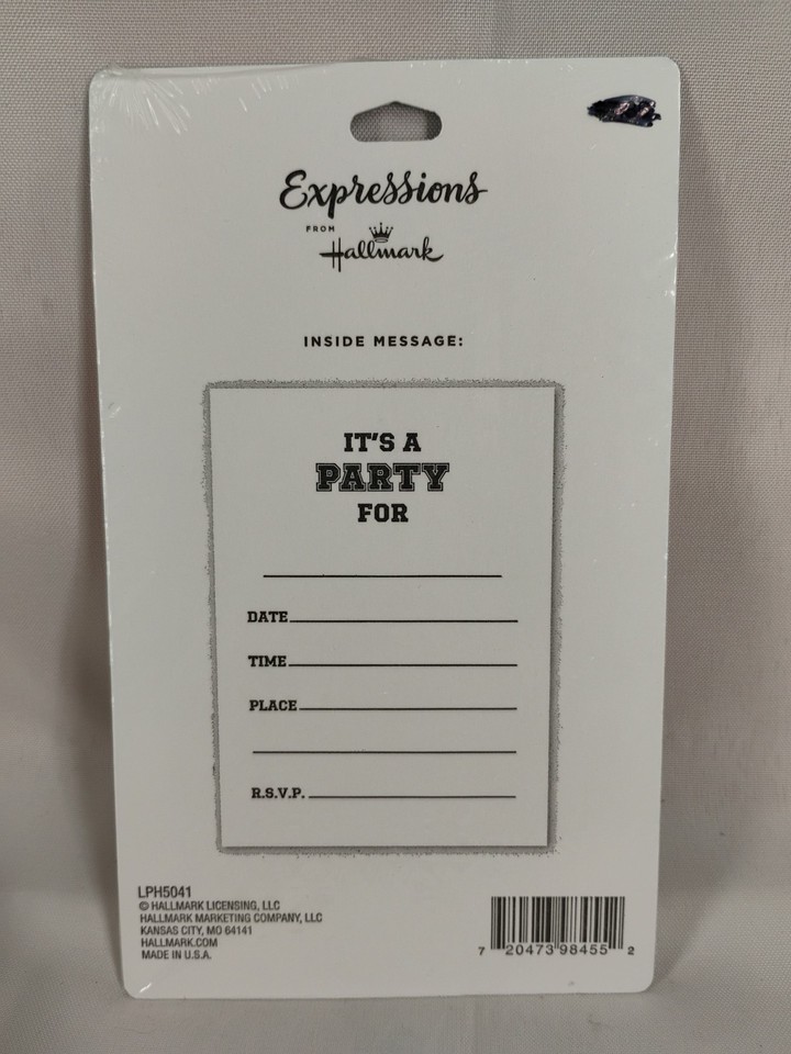 NIP Hallmark Expressions Lets Have A Ball Birthday Invitations 6 Cards ...