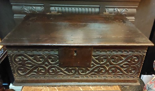 Stunning 18th/19th Century Antique Oak Bible Chest | eBay UK