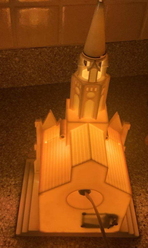 Vintage Raylite Electric Paramount Corp Lighted Church Cathedral ...