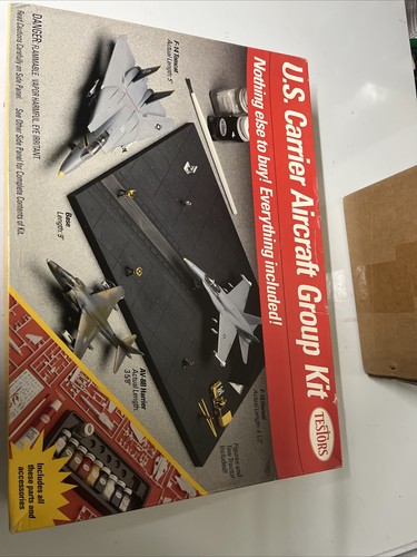 Unopened 1990 Testors US Carrier Aircraft Group Kit Plastic Model Kit ...