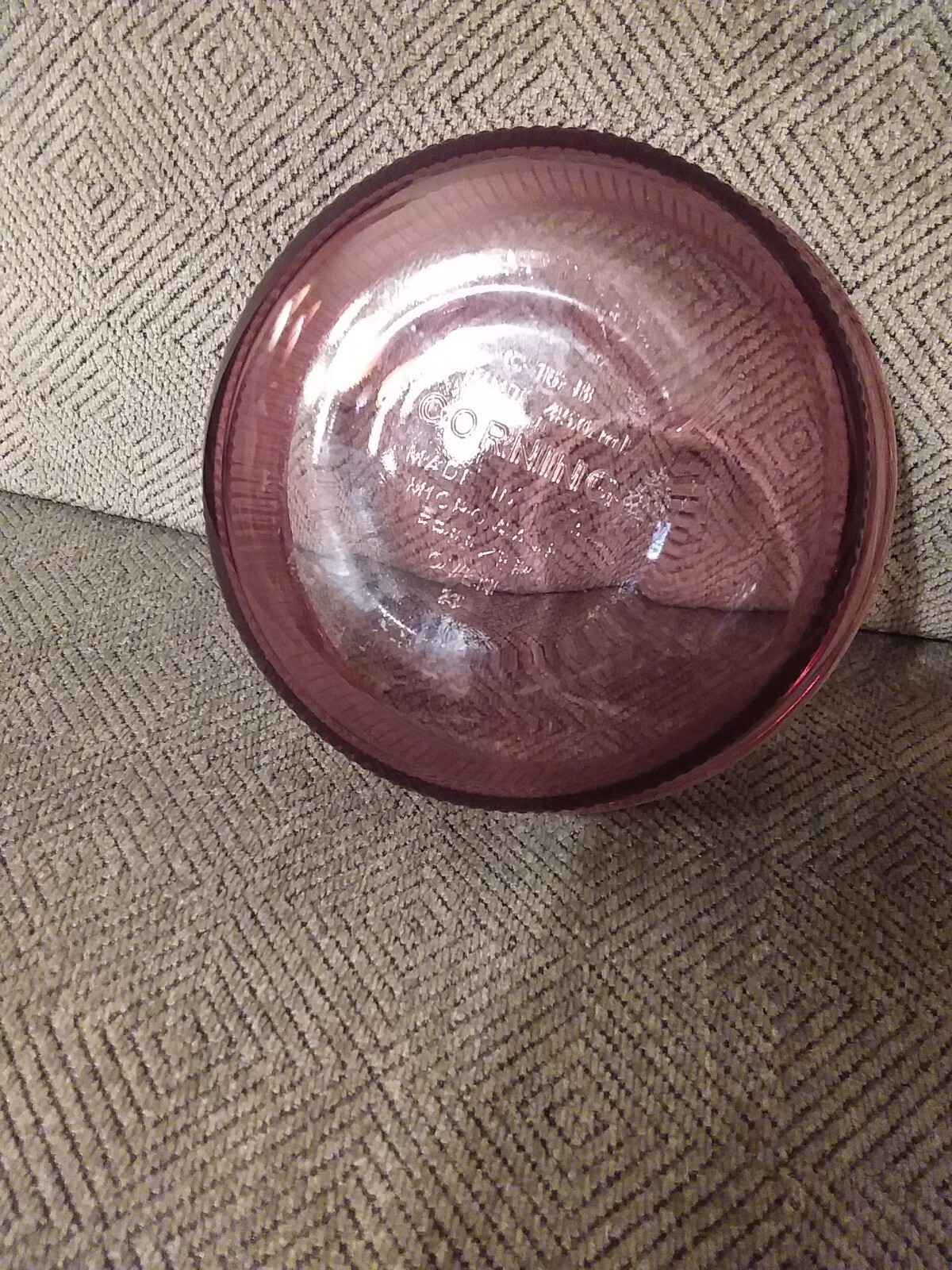 Corning C-16 B Cranberry Vision Ware 1 Pint Bowl 450 ML Vintage Cooking ...