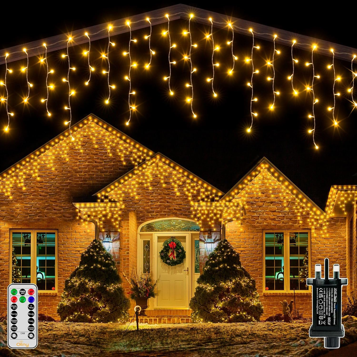 Old Fashioned Icicle Lights Get This Look: Retro Lights For A