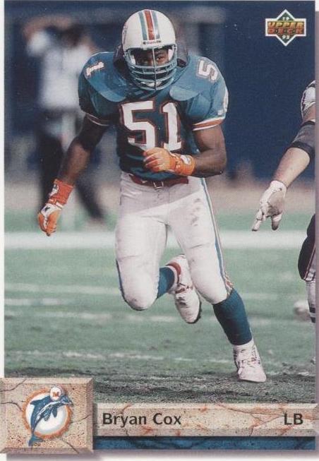 1992 Upper Deck Bryan Cox #343 for sale | eBay