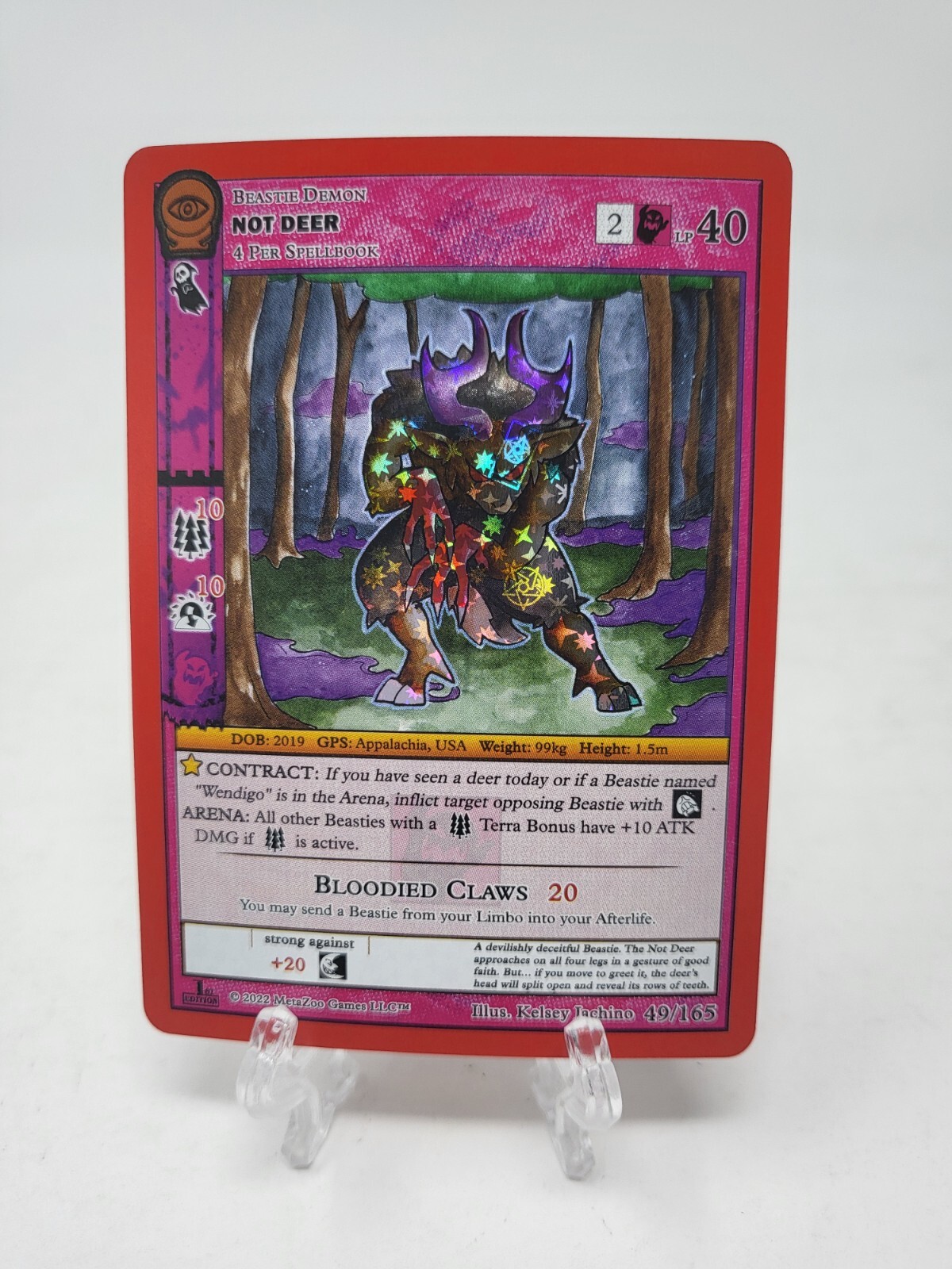 MetaZoo CCG Not Deer Seance First Edition 49/165 Reverse Holo Bronze ...