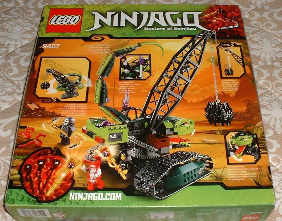 Lego Shop Limited 9457 Ninjago Snake Crusher Rare Fangpyre Wrecking ...