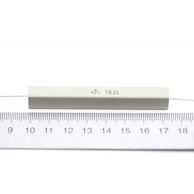 CEMENTED CERAMIC RESISTOR 18R 18OHM 15W DH AXIAL NOS (New Old Stock ...
