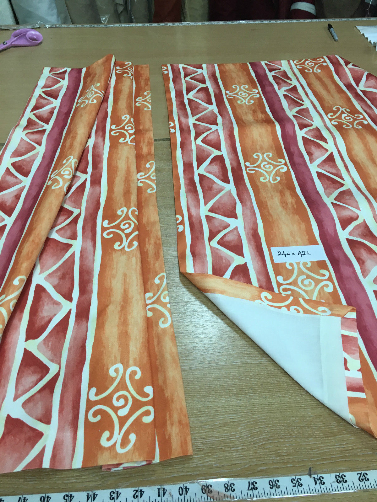 Static Caravan Curtains/pelmets/tiebacks Build your own set Terracotta ...