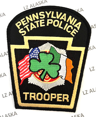 PENNSYLVANIA STATE POLICE TROOPER EMERALD SOCIETY PATCH (PD19) SHOULDER ...