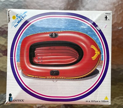 Vintage 1996 The Wet Set EXPLORER 100. 1 Person Inflatable Boat Raft ...