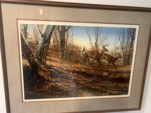 Terry Redlin Autumn Run - Signed/Numbered Limited Edition Print | eBay