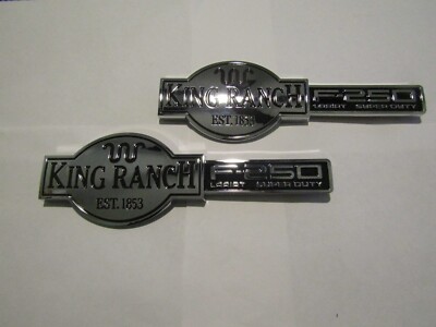 2003-2007 Ford F250 F-250 King Ranch Fender Tailgate Emblems ...