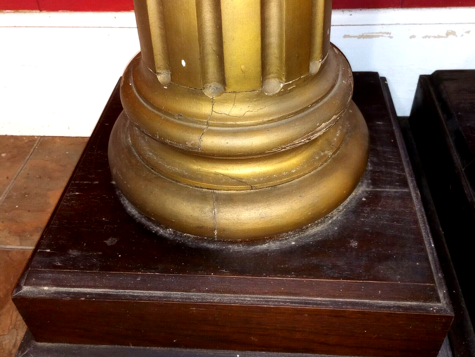 Antique Masonic Pillars Columns Wooden Grand Lodge F&AM Chatham ...