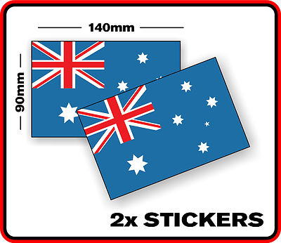 AUSTRALIA COUNTRY AUSSIE DECAL FLAG STICKER x2 BUMPER CAR WINDOW VINYL ...